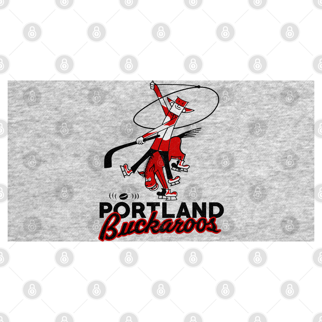 Portland Buckaroos 1969 - Vintage Portland Buckaroos - Hoodie | TeePublic