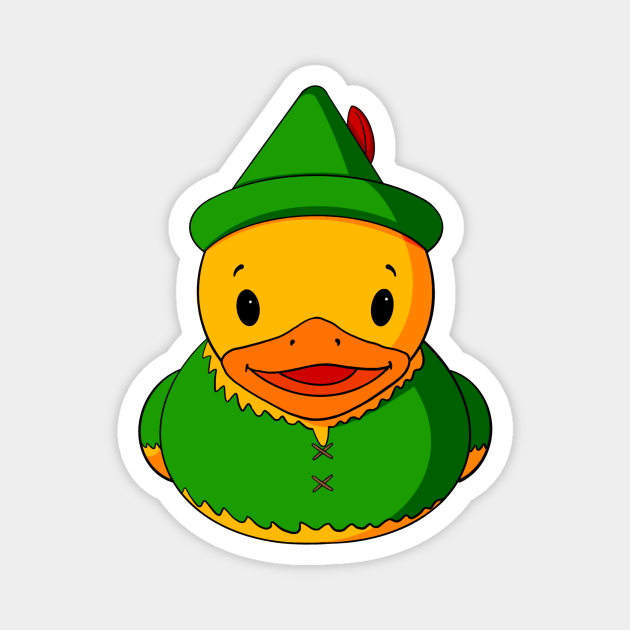 Shabby Robin Hood Rubber Duck - Robin Hood - Magnet | TeePublic