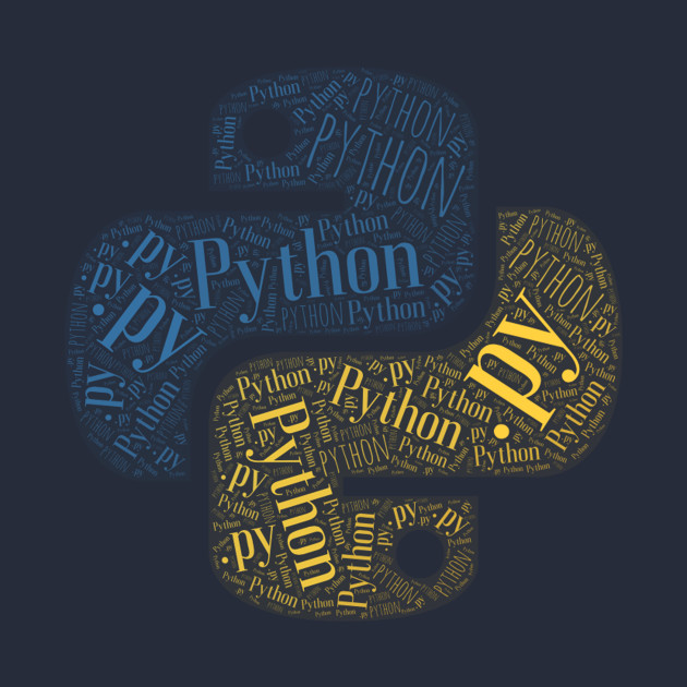 Python Programmer Logo Typography Python Programmer T Shirt Teepublic