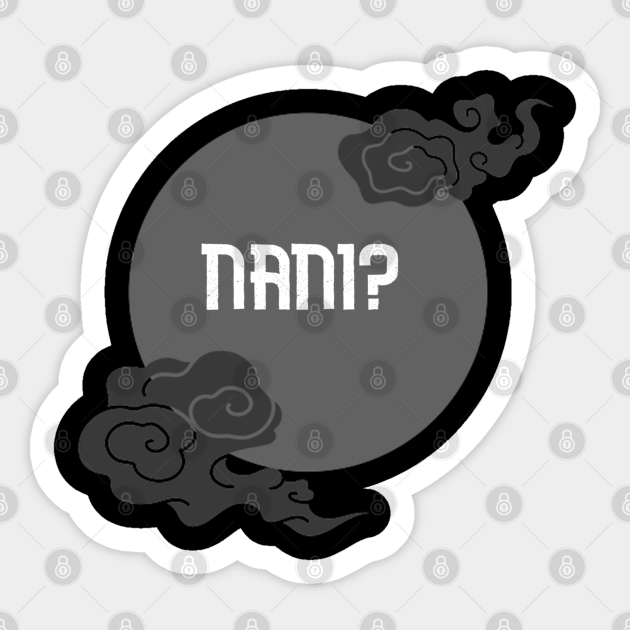 Nani! Black Symbol - Haikyu - Sticker | TeePublic