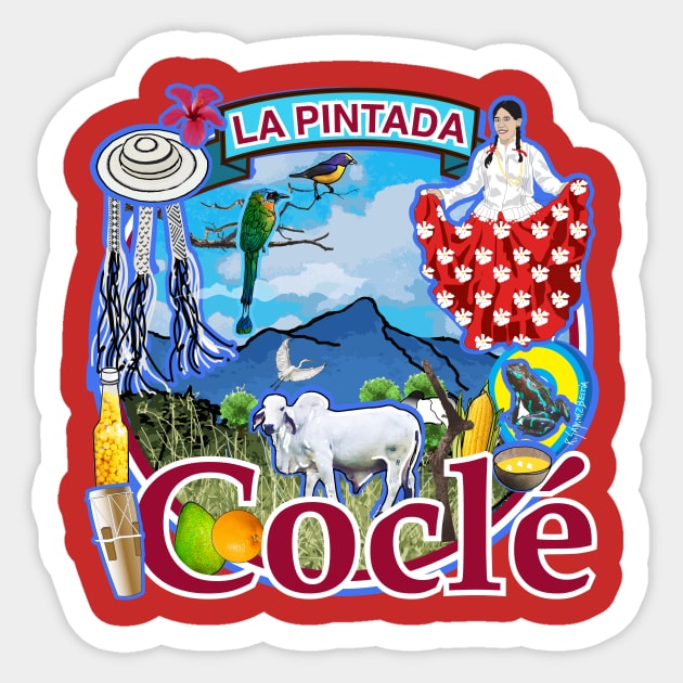 LA PINTADA COCLE PANAMA - La Pintada Cocle Panama - Sticker | TeePublic