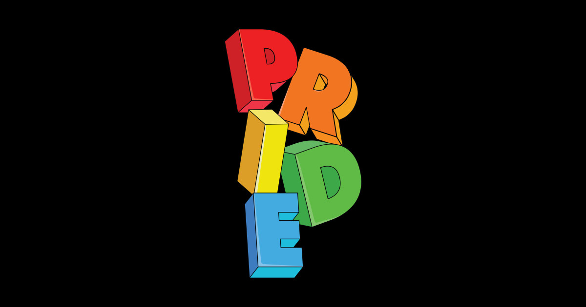 Rainbow, Colorful PRIDE Word Art // LGBTQIA Pride // Pride Month ...