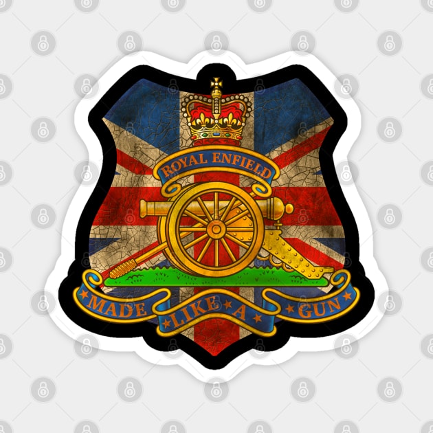 Legendary Vintage Royal Enfield Motorcycle Crest - Motorcycle - Magnet ...