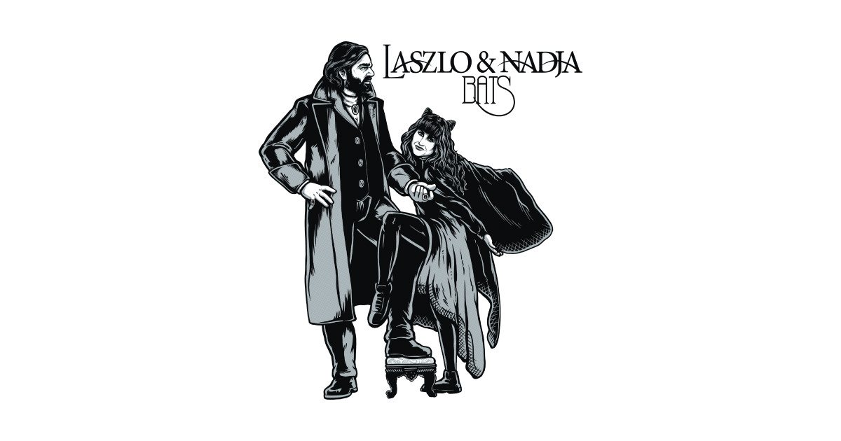 Laszlo Bats Vintage Artwork - Nadja And Laszlo - T-Shirt | TeePublic