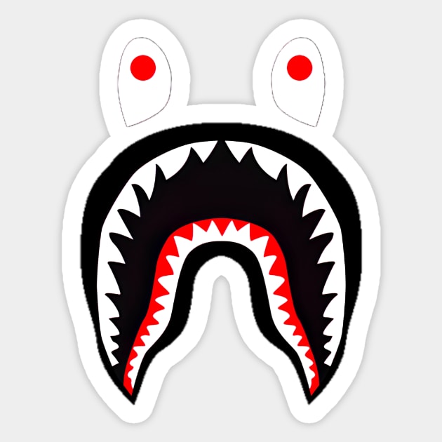 Bape Shark T-Shirt - Bape - Sticker | TeePublic