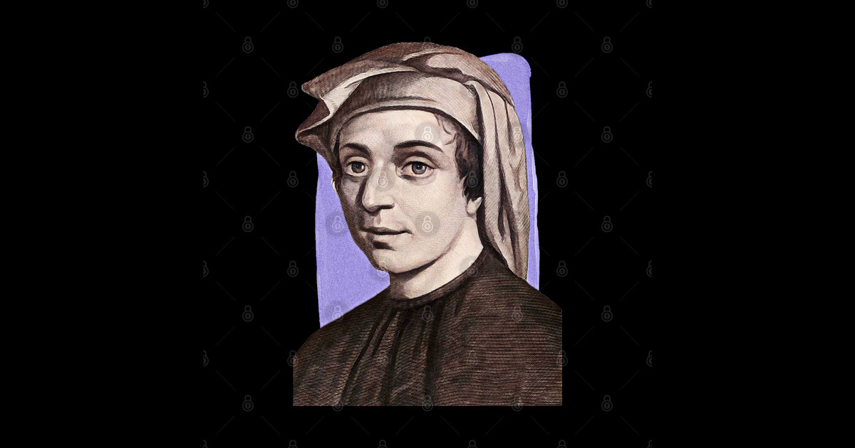 Italian mathematician Fibonacci illustration - Fibonacci - Sticker ...