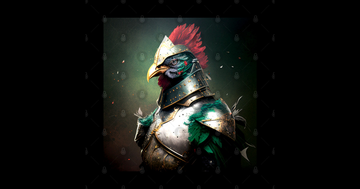 Chicken Knight - Cluck - Chicken Knight - Sticker | TeePublic