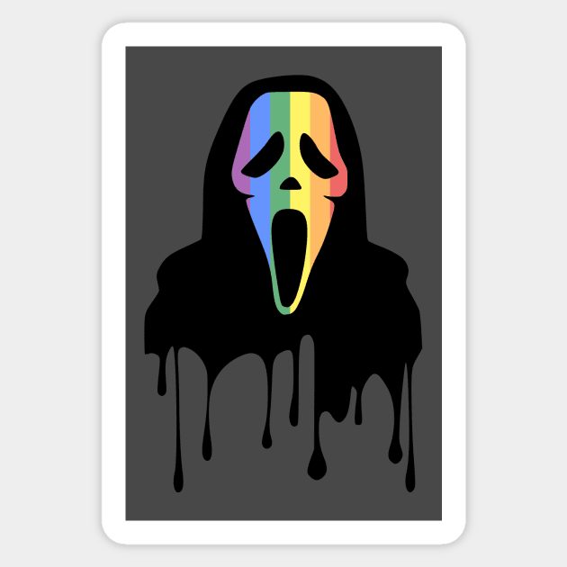 Reveal Your Pride: Ghostface Pride Mask - Ghostface Pride - Sticker ...