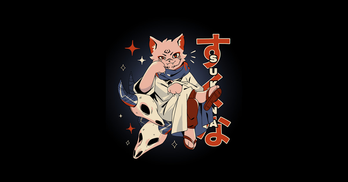 Sukuna Cat - Jujutsu Kaisen Sukuna - Posters and Art Prints | TeePublic
