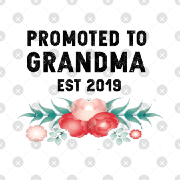 Promoted To Grandma Est 2019 Promoted To Grandma T Shirt Teepublic