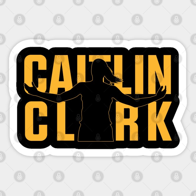 caitlin clark silhouette - Caitlin Clark - Sticker | TeePublic