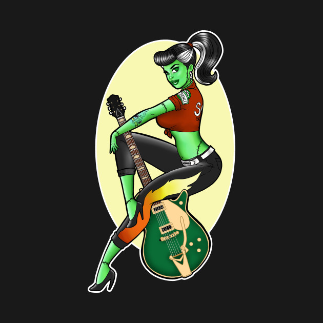 Rockabilly Bride - Bride Of Frankenstein - T-Shirt | TeePublic