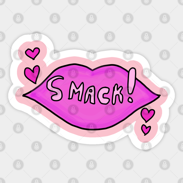 Smack Comics Kiss - Smack - Sticker | TeePublic