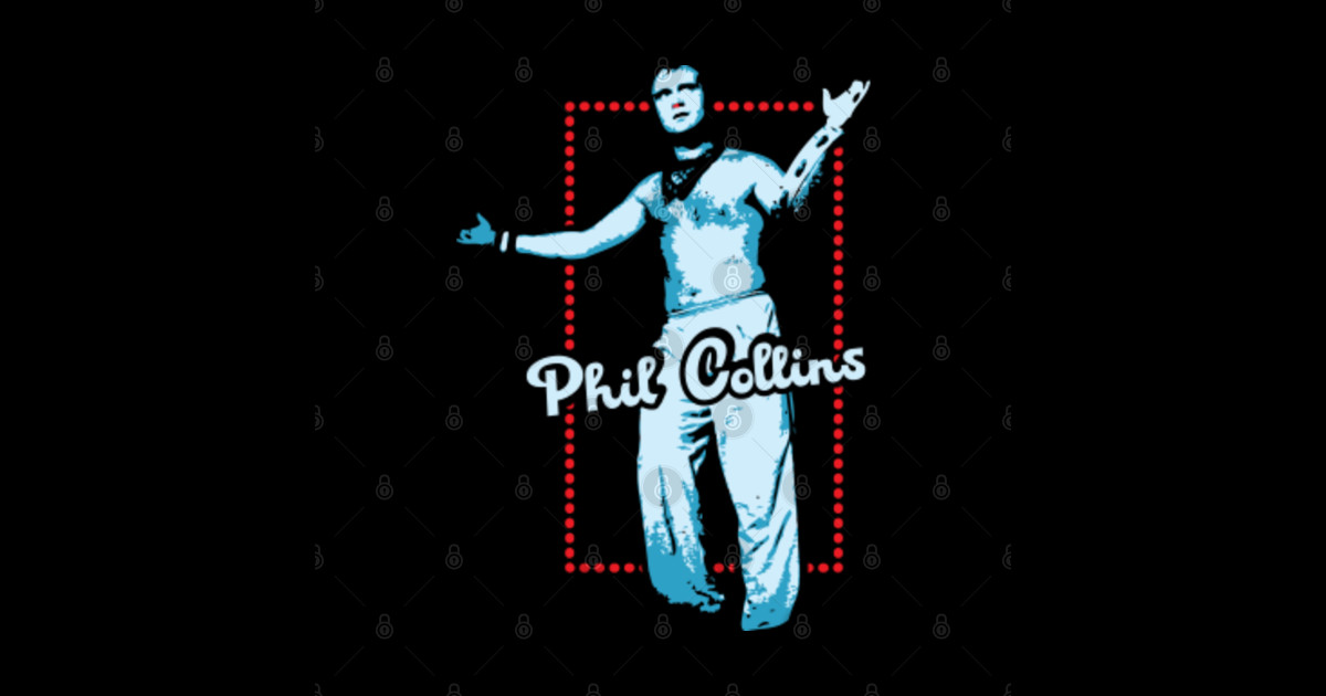 Phil Collins / Retro 80s Fan Art - Phil Collins - Sticker | TeePublic