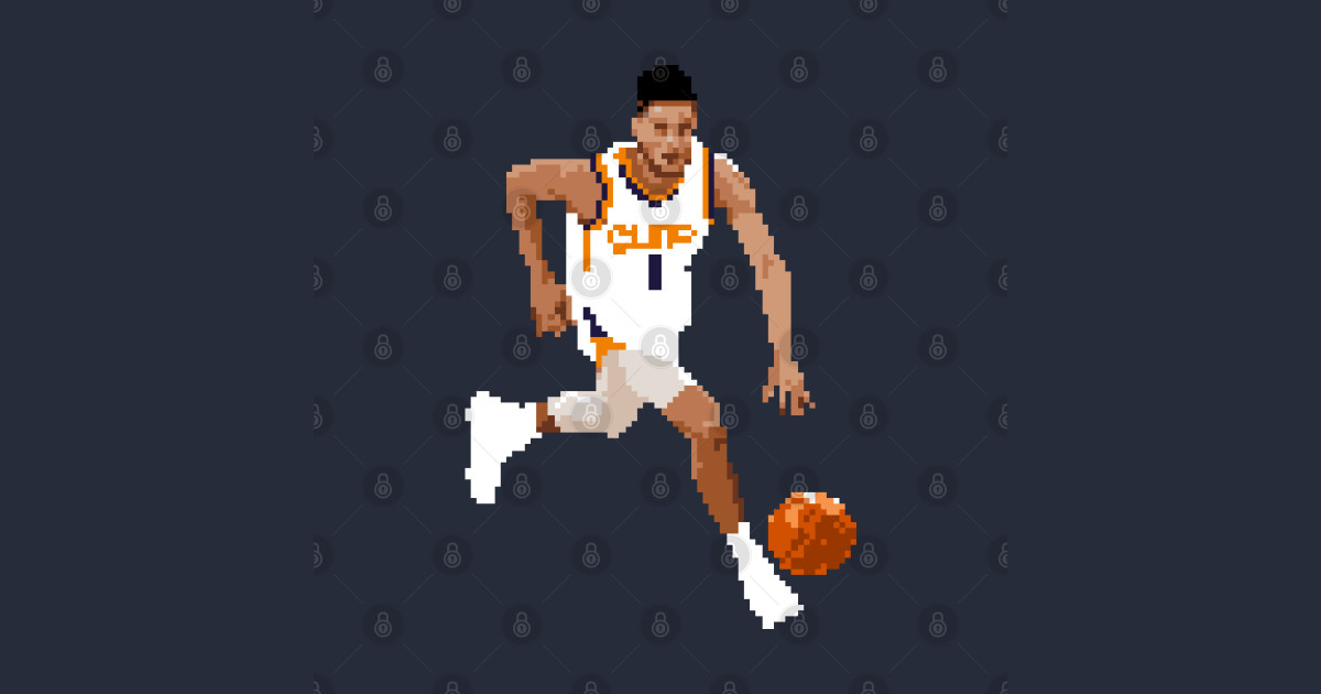 Devin Booker Pixel Dribble - Devin Booker - T-Shirt | TeePublic