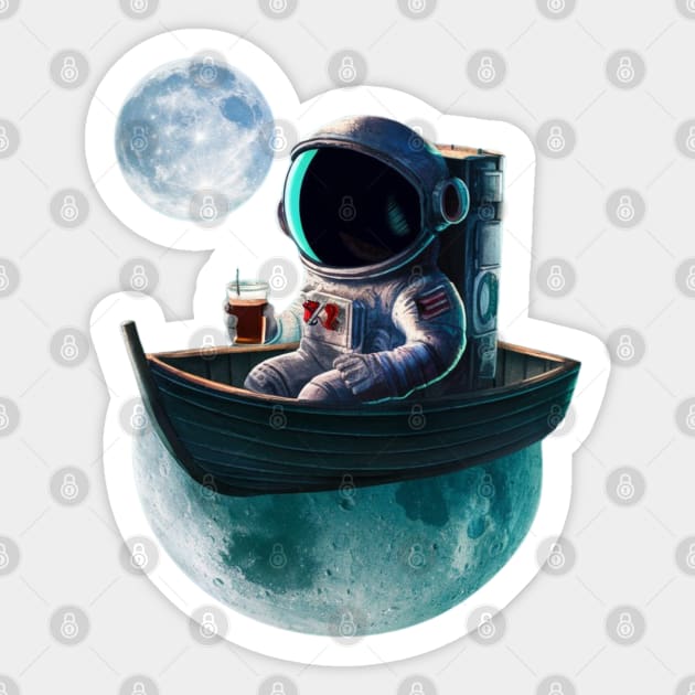 Lonely in space - Spaceman - Sticker | TeePublic