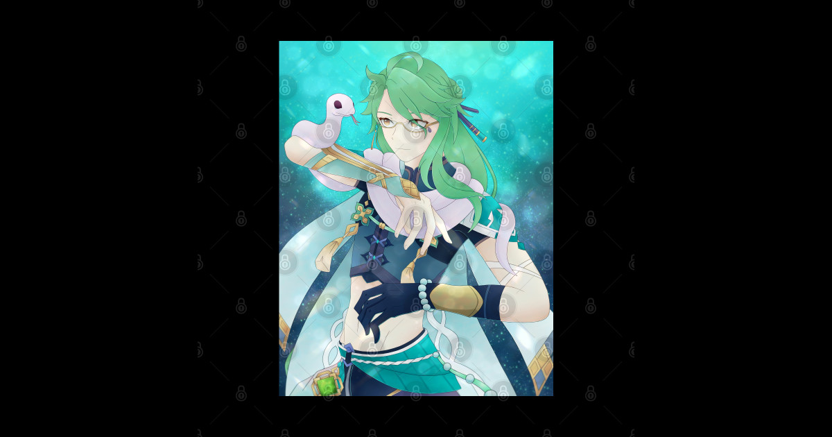 Baizhu - Genshin Impact - Baizhu Genshin Impact - Sticker | TeePublic