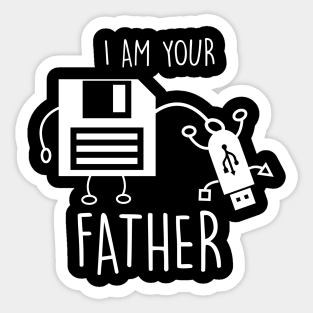 Usb Floppy Disk I Am Your Father Geek Stickers for Sale | TeePublic