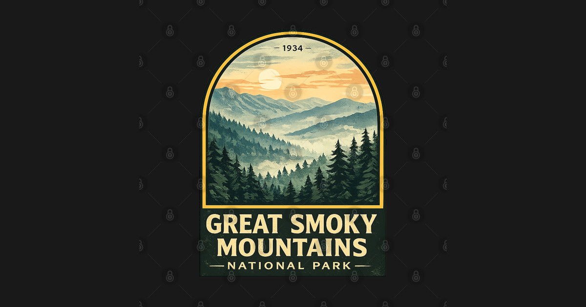 smoky mountains national park - Smoky Mountains National Park - T-Shirt ...