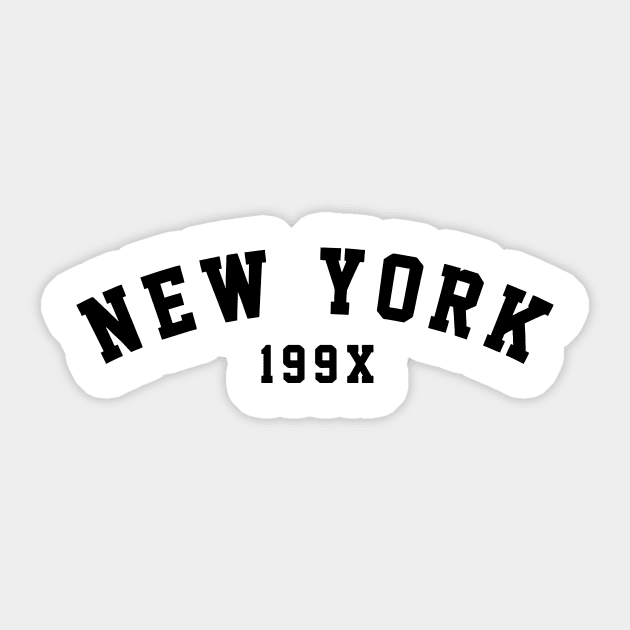 New York 199x City - New York - Sticker | TeePublic