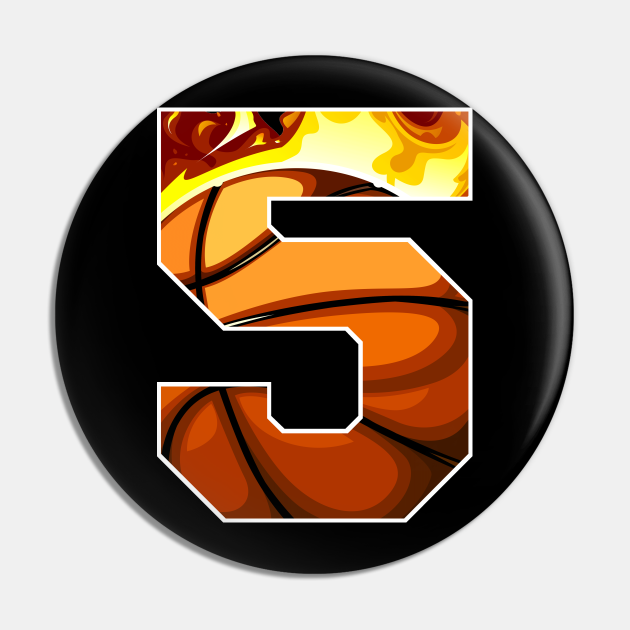 Boys Personalized Custom Number 5 Basketball Gift - Boys Personalized ...