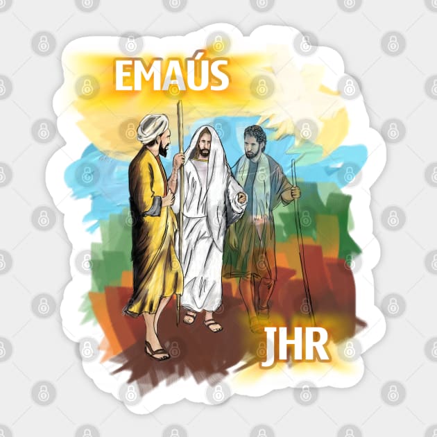 Emmaus Retreats ... Jesus Christ is Risen! - Emaus - Sticker | TeePublic