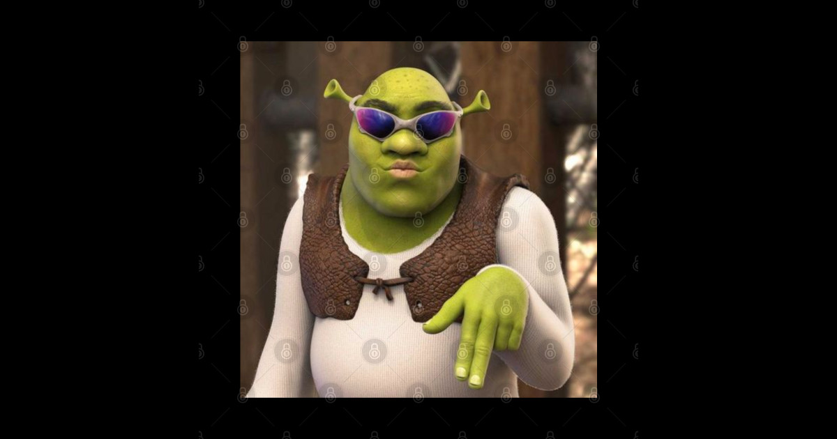 Funny Shrek Meme - Shrek - Sticker | TeePublic