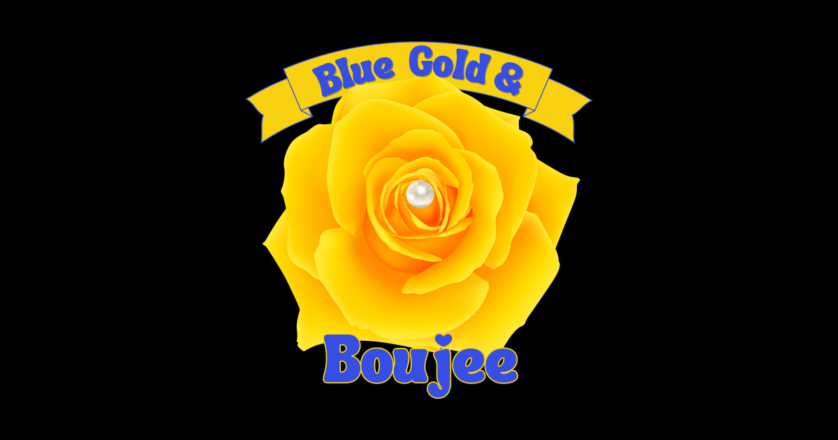 Blue Gold & Boujee - Sigma Gamma Rho - Sticker | TeePublic