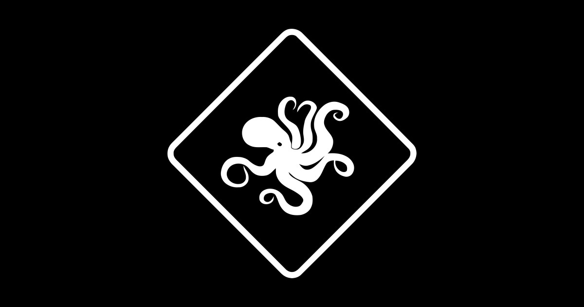 Octopus Sign - Octopus Sign - Sticker | TeePublic