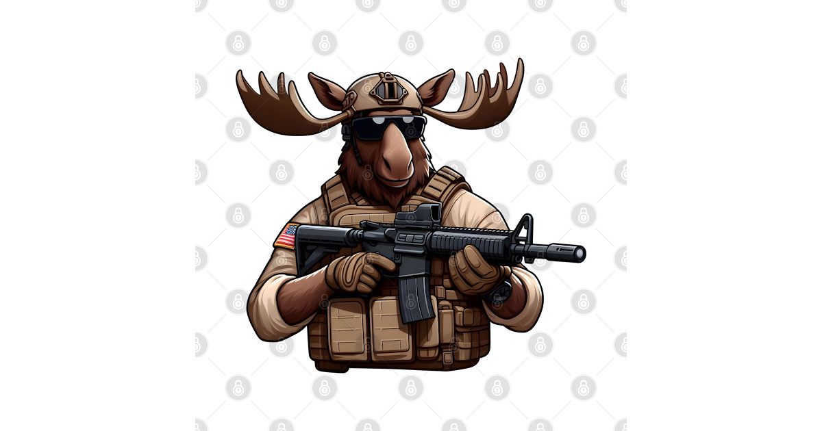 Tactical Moose - Moose - T-Shirt | TeePublic