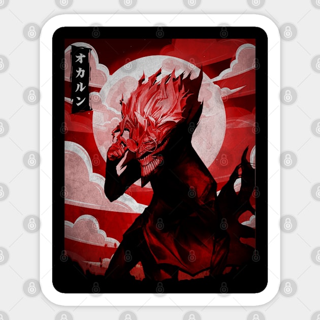 Okarun Red Style - Dandadan - Sticker | TeePublic