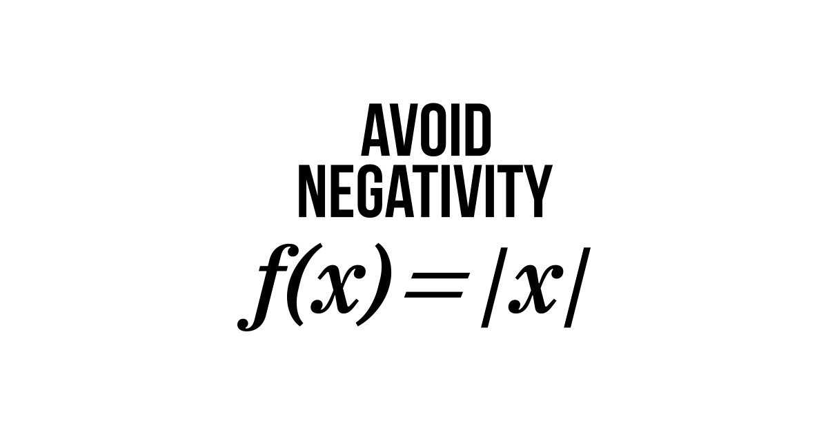 Avoid Negativity Math Equation Shirt Funny Math Teacher T Avoid