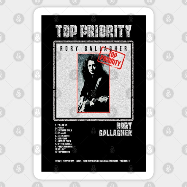 RORY GALLAGHER - TOP PRIORITY || ALBUM TRACKLIST || - Rory Gallagher ...