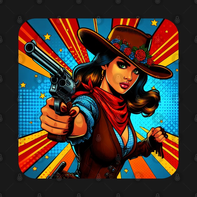 Western Era Pop Art #54 - Western Art - T-Shirt | TeePublic