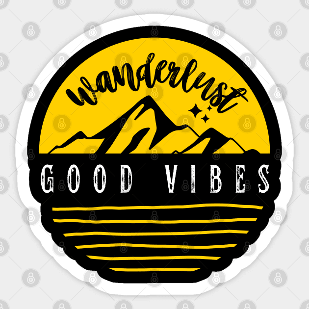 Wanderlust All Along - Wanderlust - Sticker | TeePublic