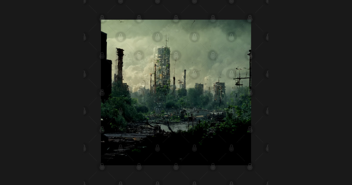 post apocalyptic eco-brutalism - Post Apocalypse - T-Shirt | TeePublic