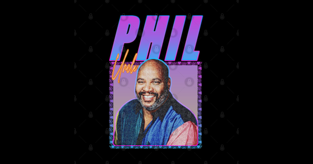 Uncle Phil - 90s Style Retro - Uncle Phil - Sticker | TeePublic