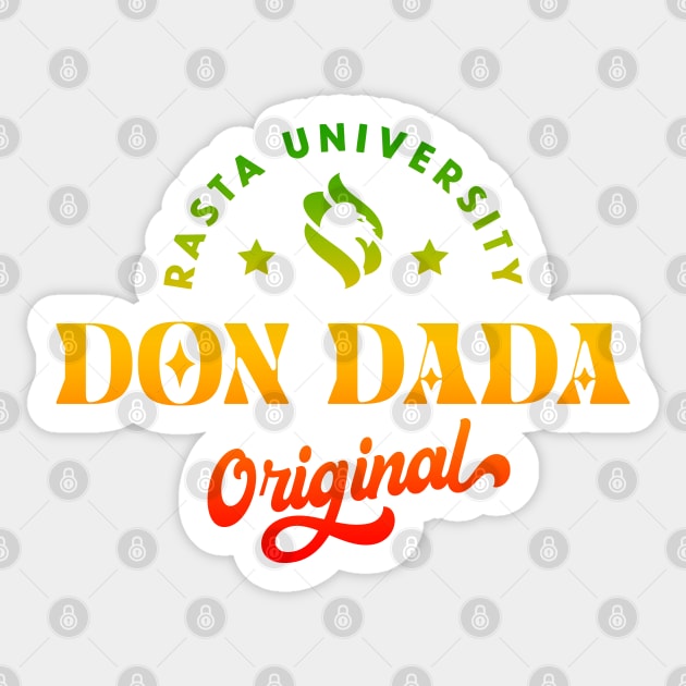 Rasta University Don Dada Original Rasta Colors Reggae - Reggae ...