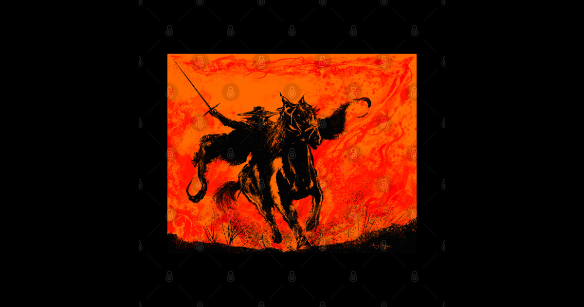 Zorro Fire and Flames - Zorro - Sticker | TeePublic