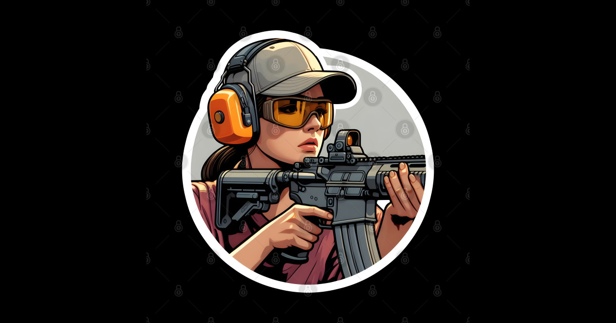 Tactical Girl - Tactical - Sticker | TeePublic