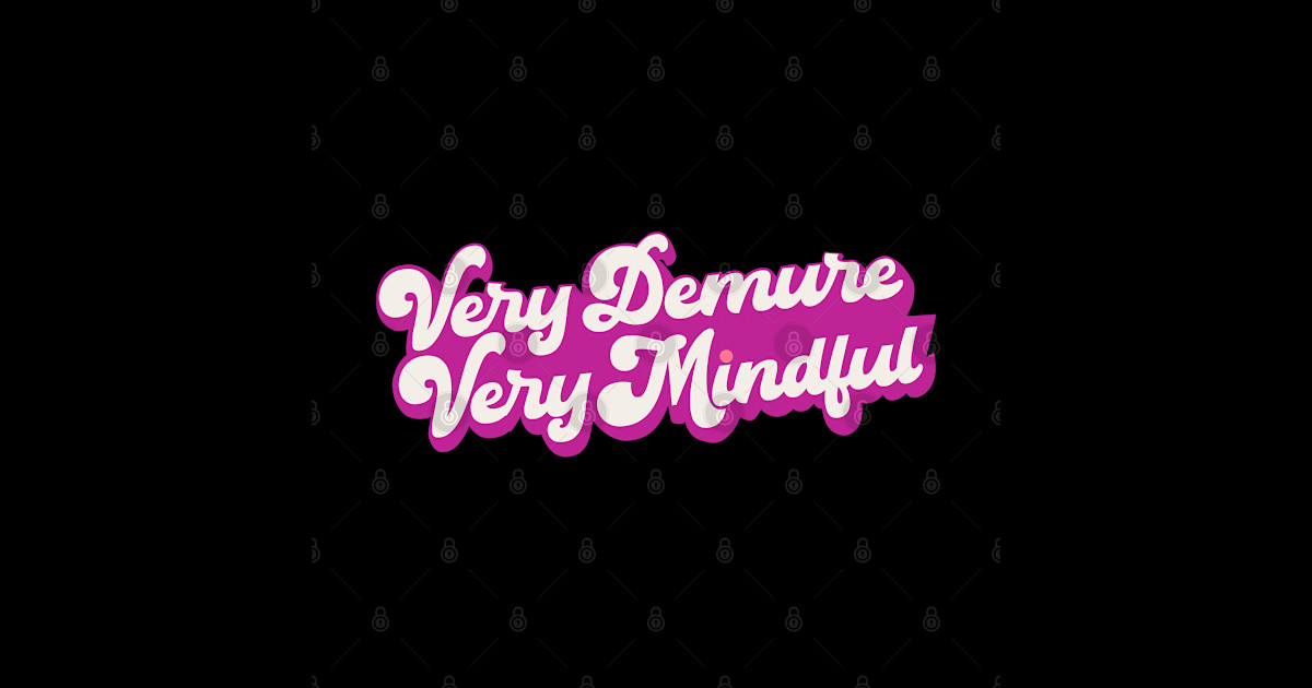 VERY DEMURE VERY MINDFUL TIKTOK PINK - Very Demure Very Mindful Sticker ...