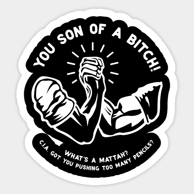 The Hand Shake - Predator - Sticker | TeePublic