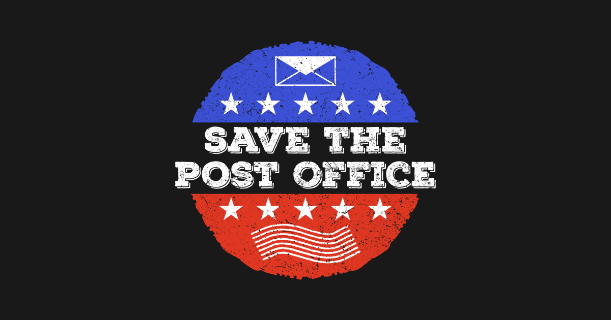 Retro Vintage Save The Post Office - Save The Post Office Anti Trump ...