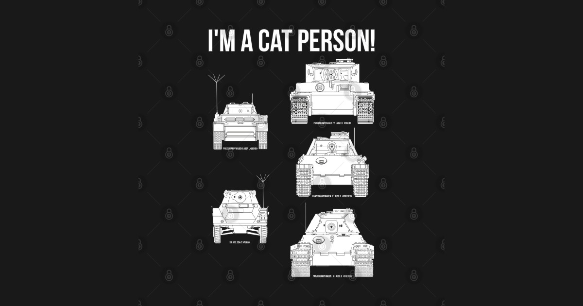 5 German Cats - Front View Tanks - Ww2 Tank - T-Shirt | TeePublic