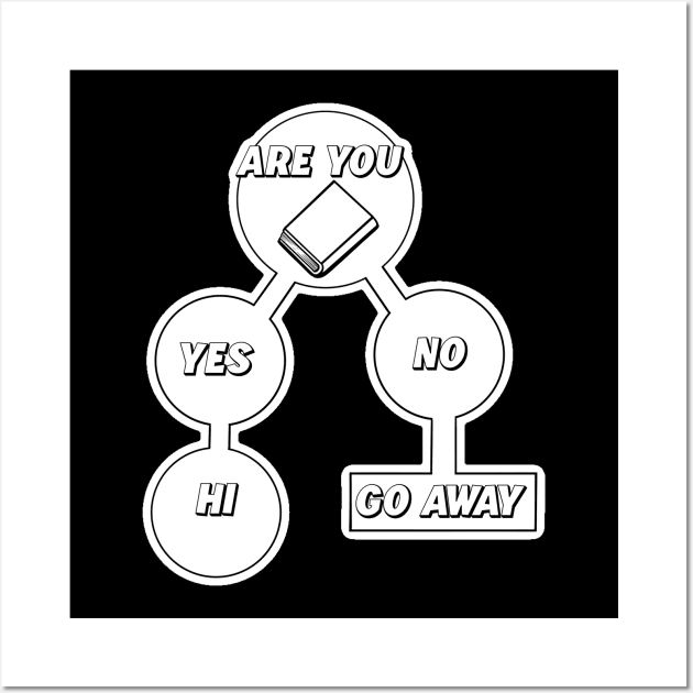 Are You A Book - Funny, Cute Flowchart - Books - Posters and Art Prints ...