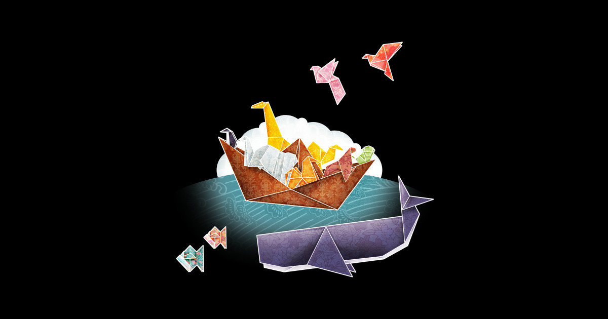 Origami Ark - Origami - Sticker | TeePublic