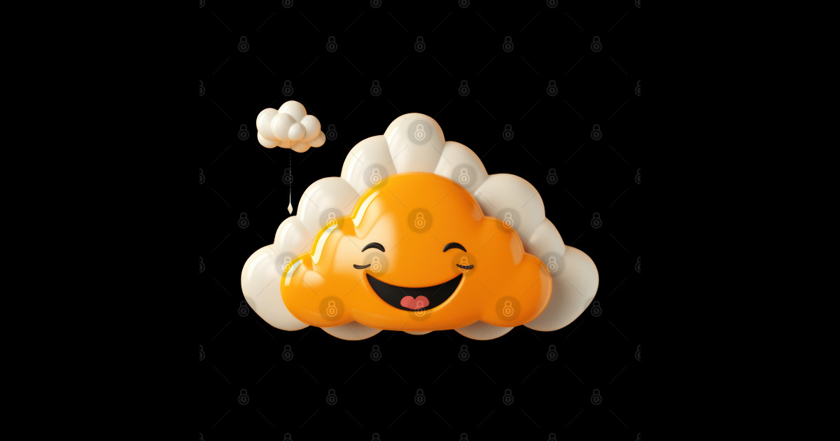 Cloud Nine: The Laughing Cloud - Laughing Cloud - Sticker | TeePublic