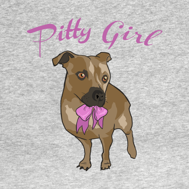 Pitty Girl (No Border) - Pitbull - T-Shirt | TeePublic