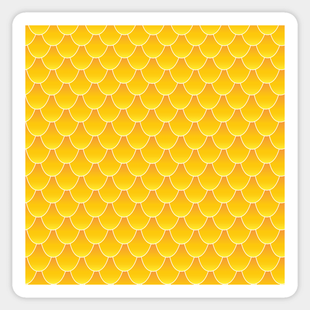 Yellow Mermaid Tail Pattern Digital Art | Melanie Jensen Illustrations ...