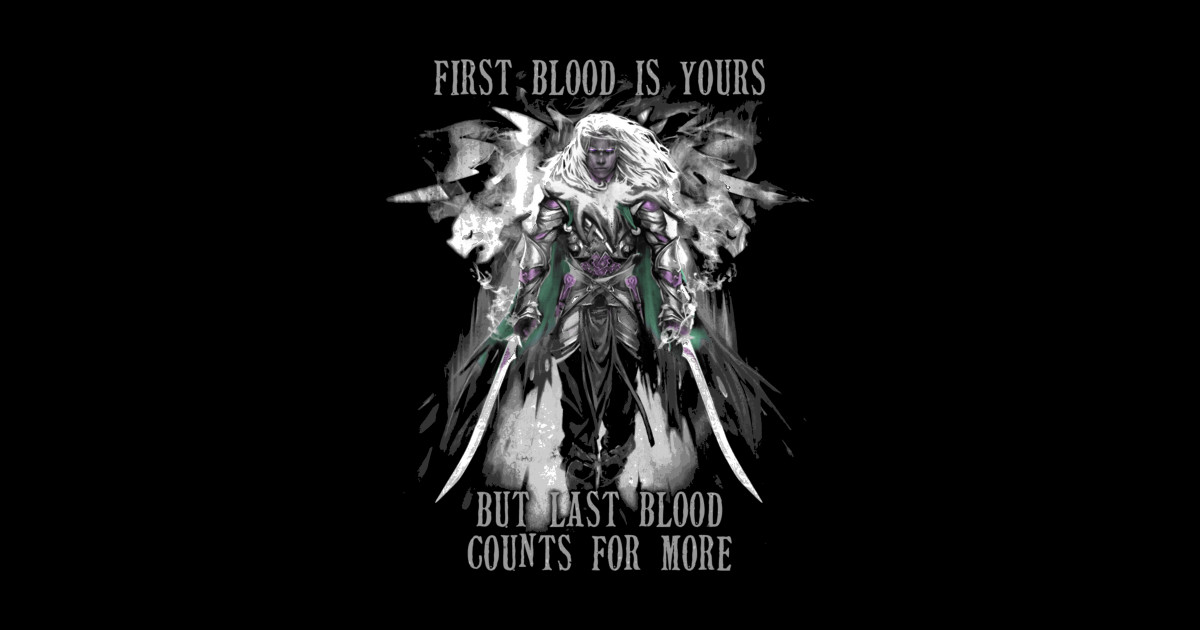First Blood is Yours Drizzt Do'Urden Drow Fighter - First Blood Is ...